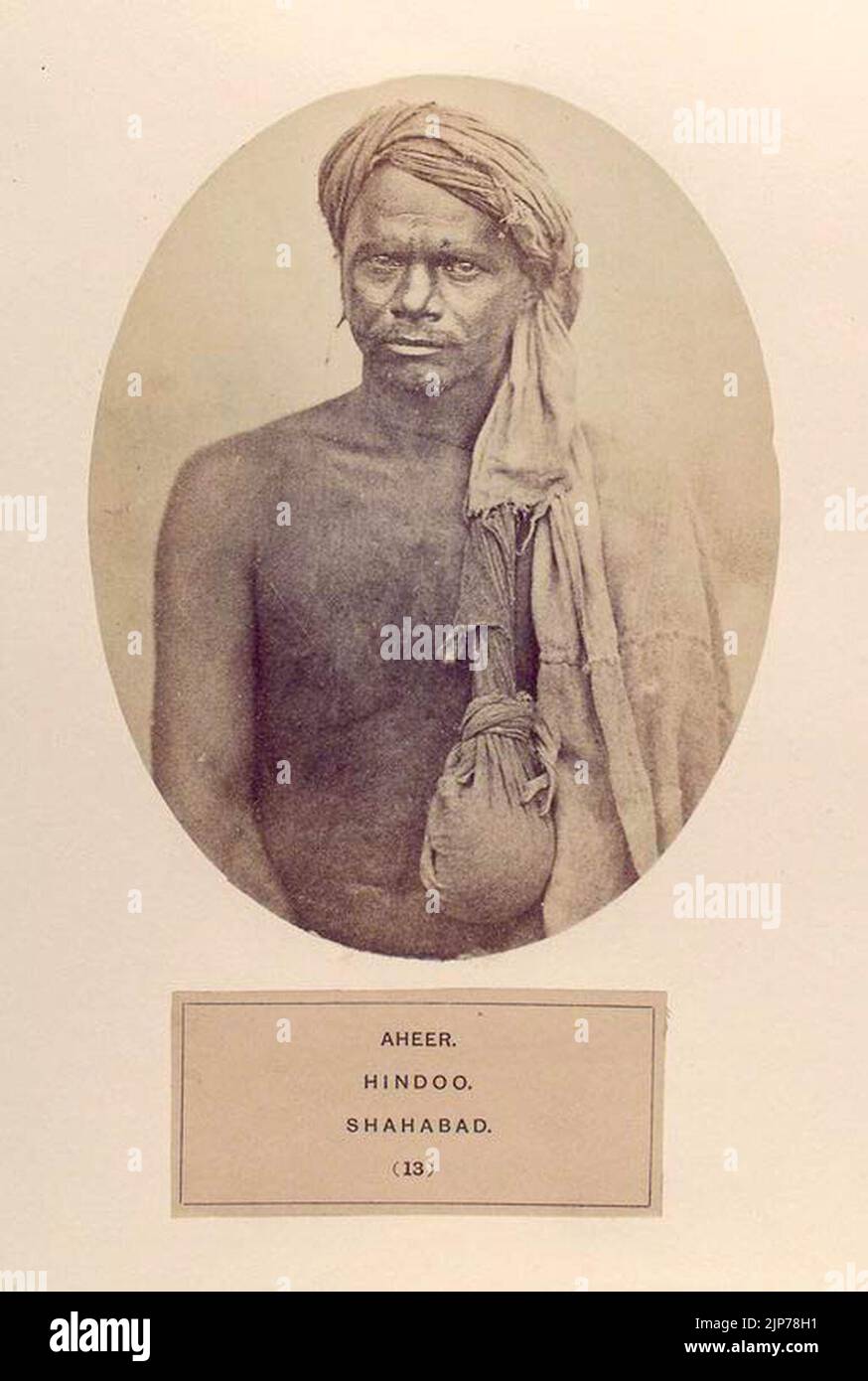 The People of India 1868 Aheer Stock Photo - Alamy