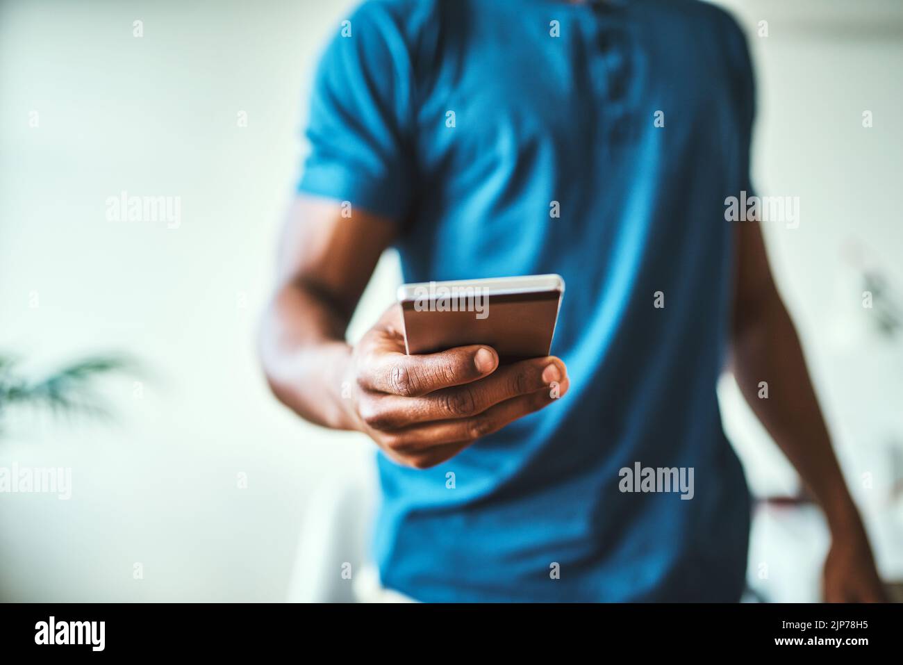 Keeping up with all his connections. Closeup shot of an unrecognizable ...