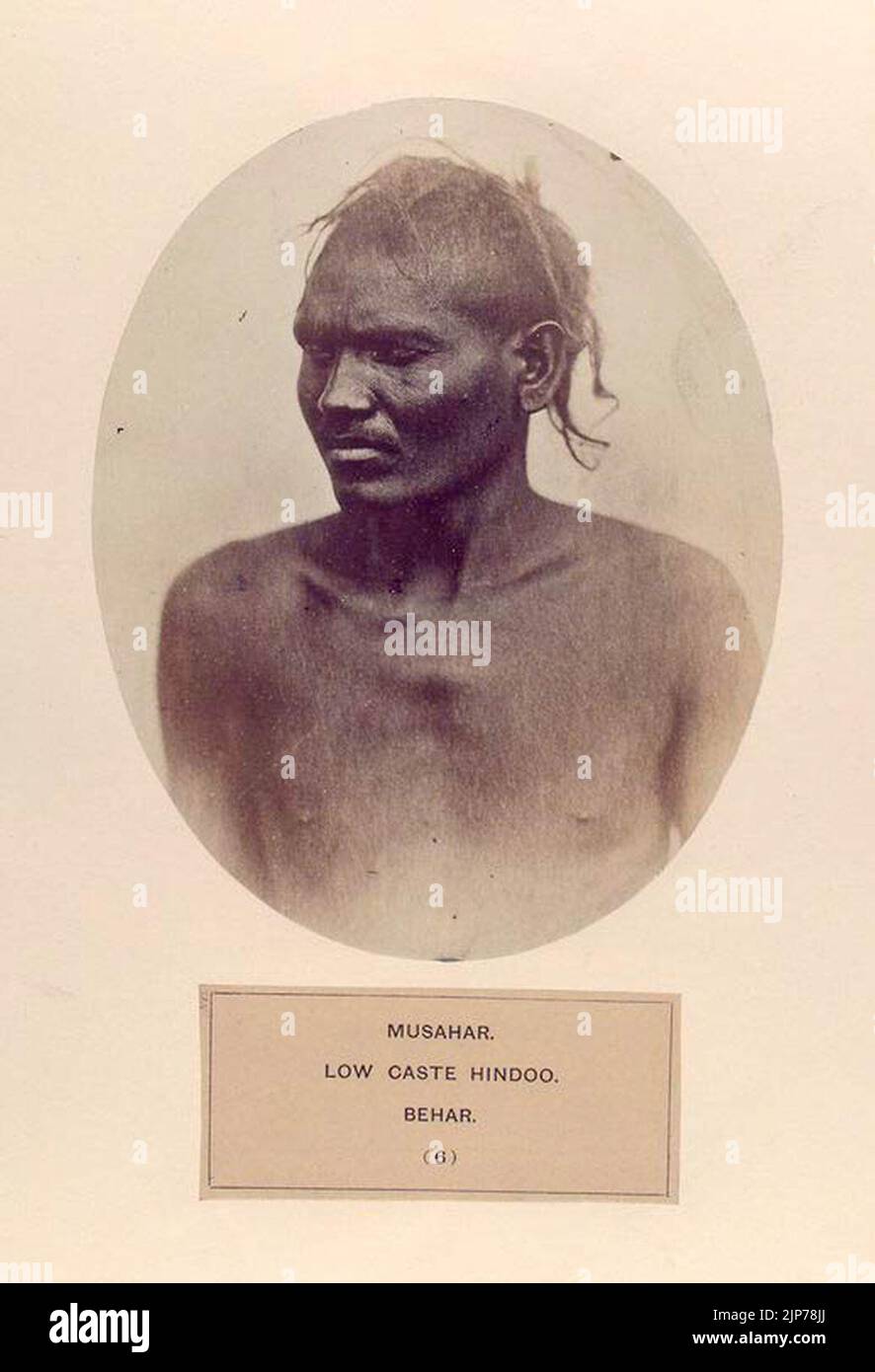The People Of India 1868 Musahar Stock Photo - Alamy