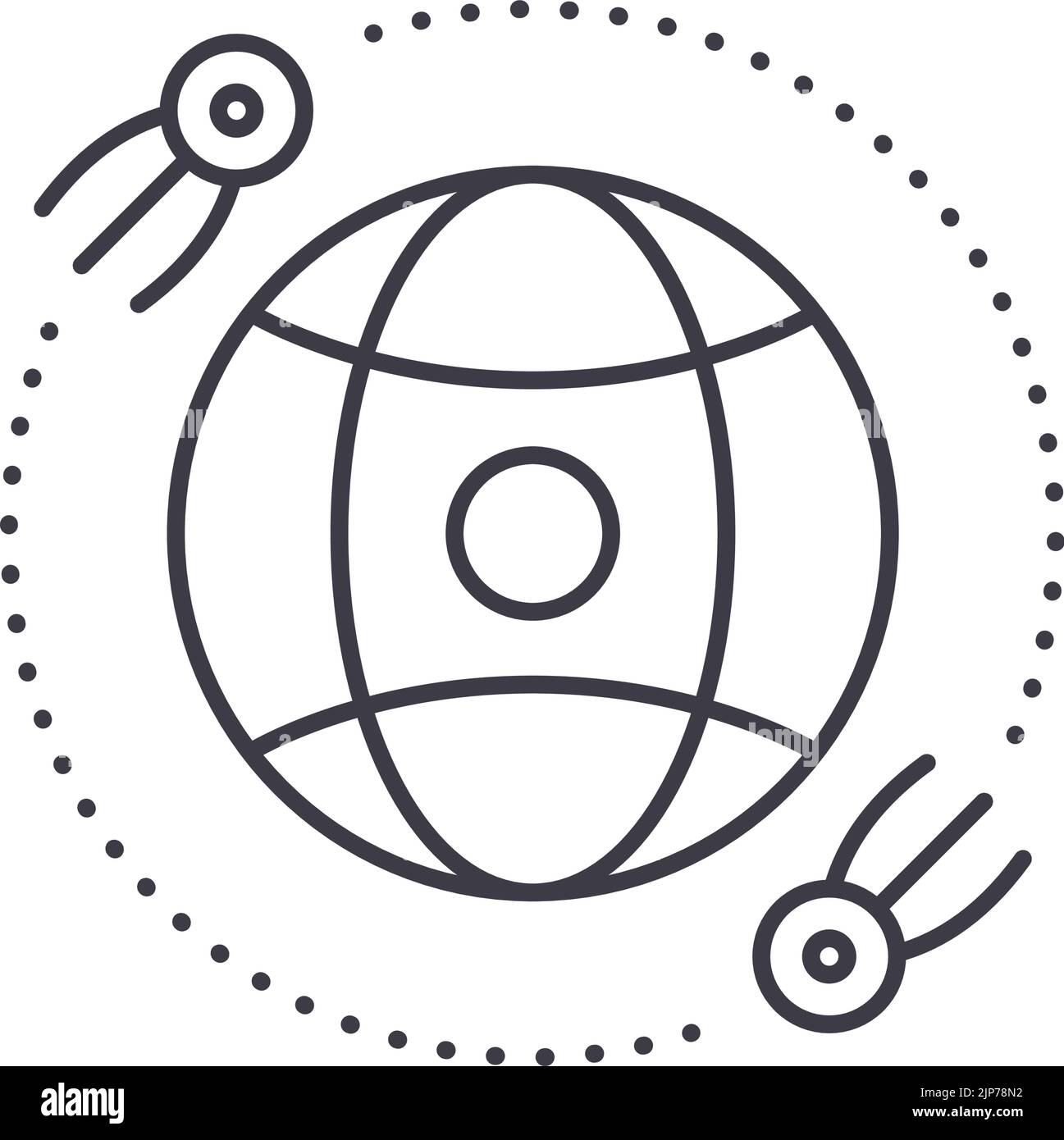 discover line icon, outline symbol, vector illustration, concept sign Stock Vector Image & Art ...