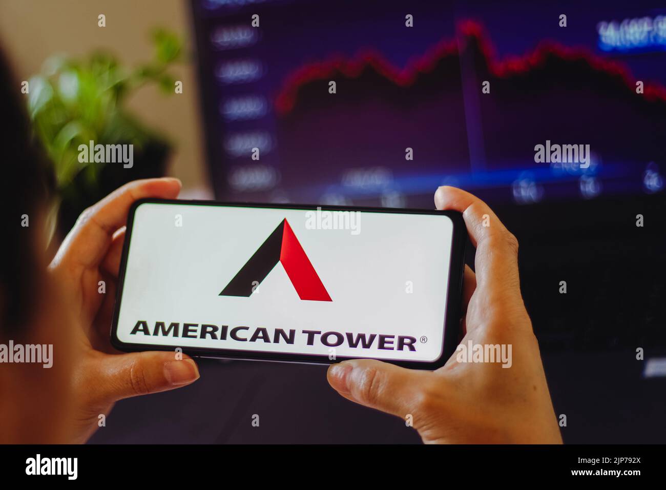 American tower logo hi-res stock photography and images - Alamy