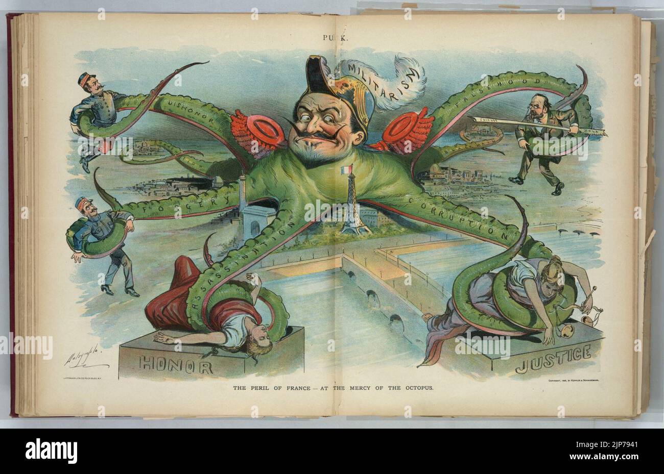 The peril of France - at the mercy of the octopus - Dalrymple Stock ...