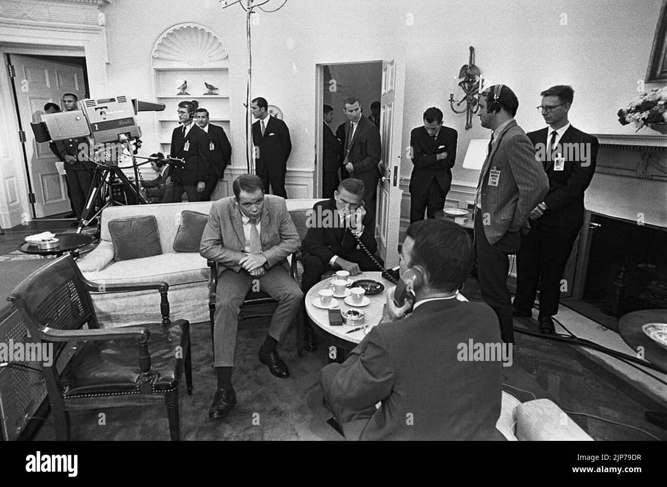 The phone call from the Oval Office to Apollo 11 Stock Photo - Alamy