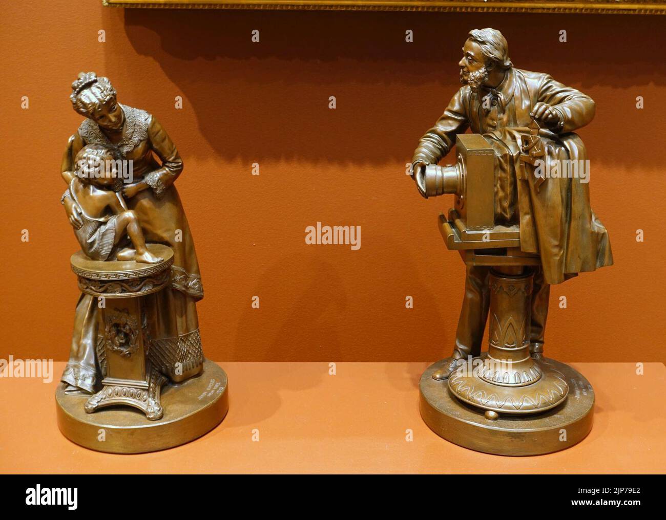 The Photograph by John Rogers (self portrait with wife and child), 1878 ...