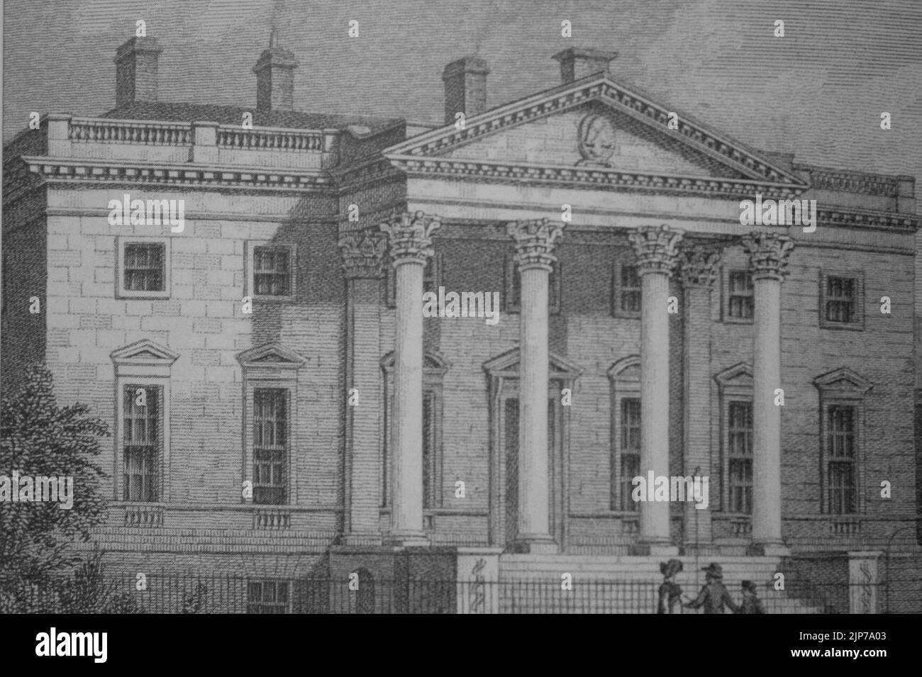 The Physicians Hall on George Street in Edinburgh 1770 Stock Photo - Alamy