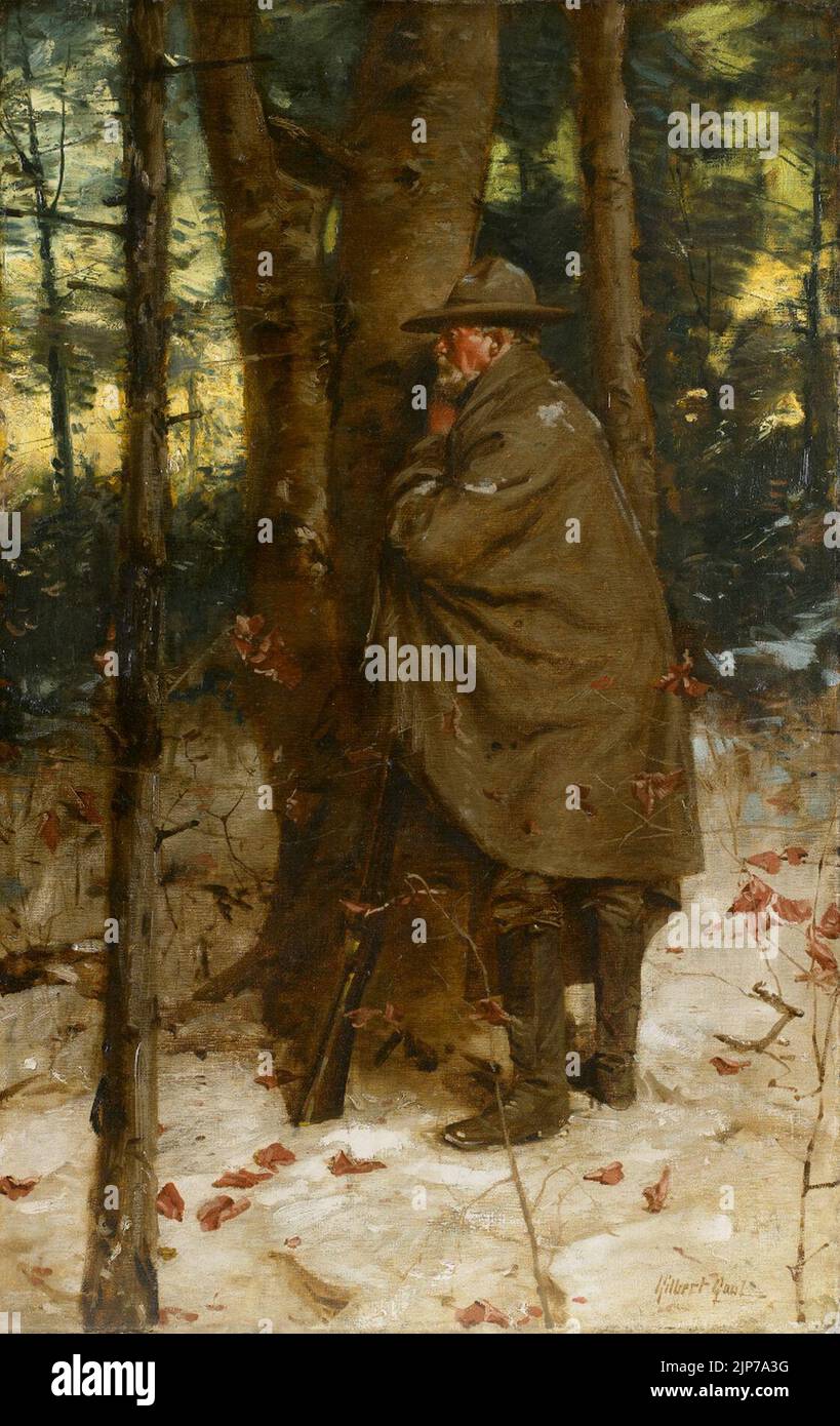 The Picket by William Gilbert Gaul Stock Photo - Alamy