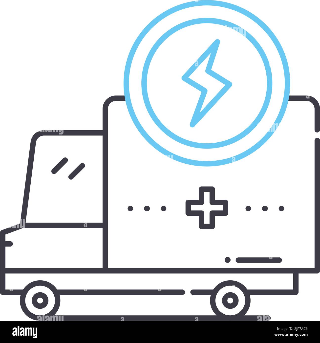 express shipping line icon, outline symbol, vector illustration ...