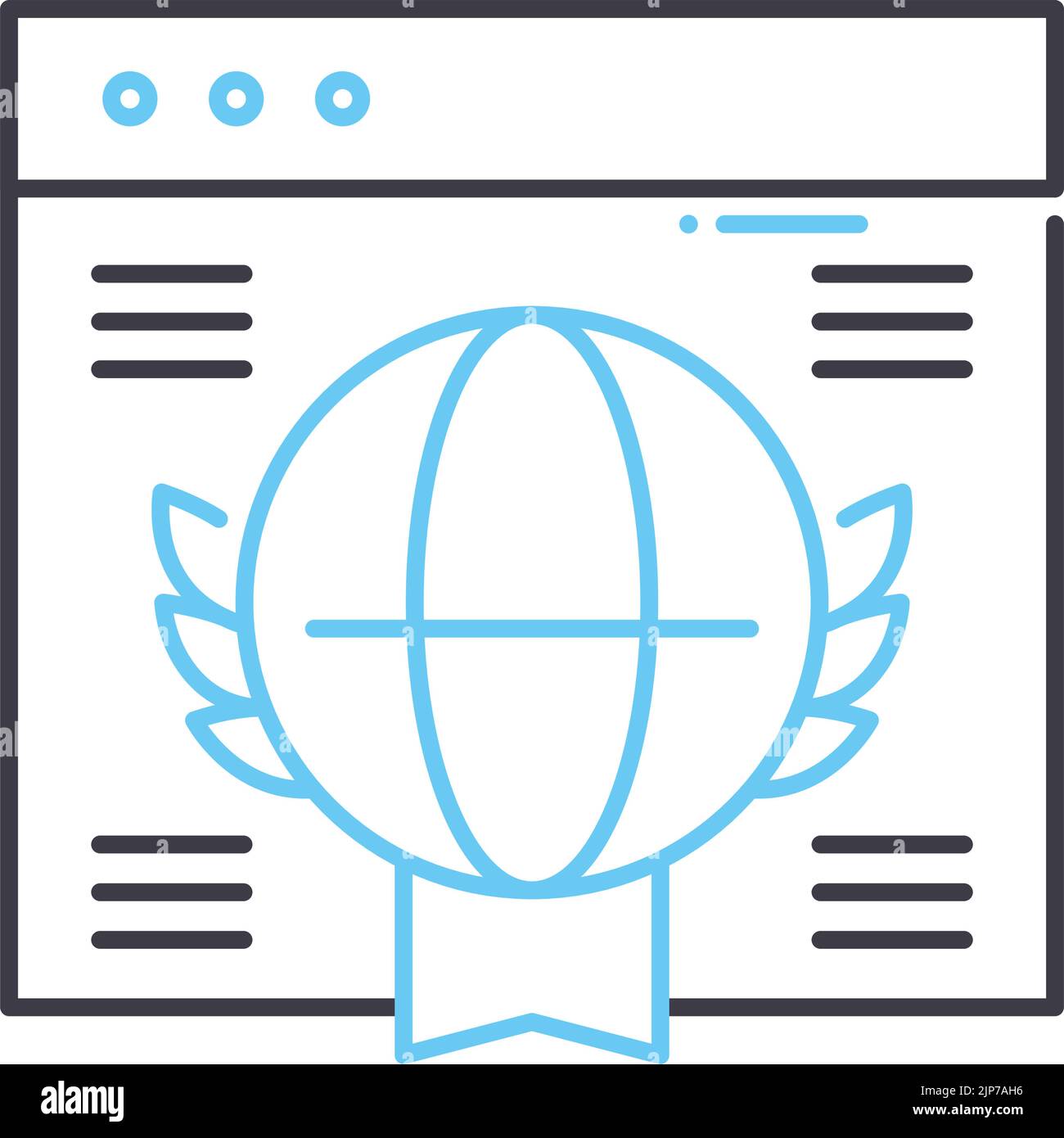 Business certification icon outline Stock Vector Images - Alamy