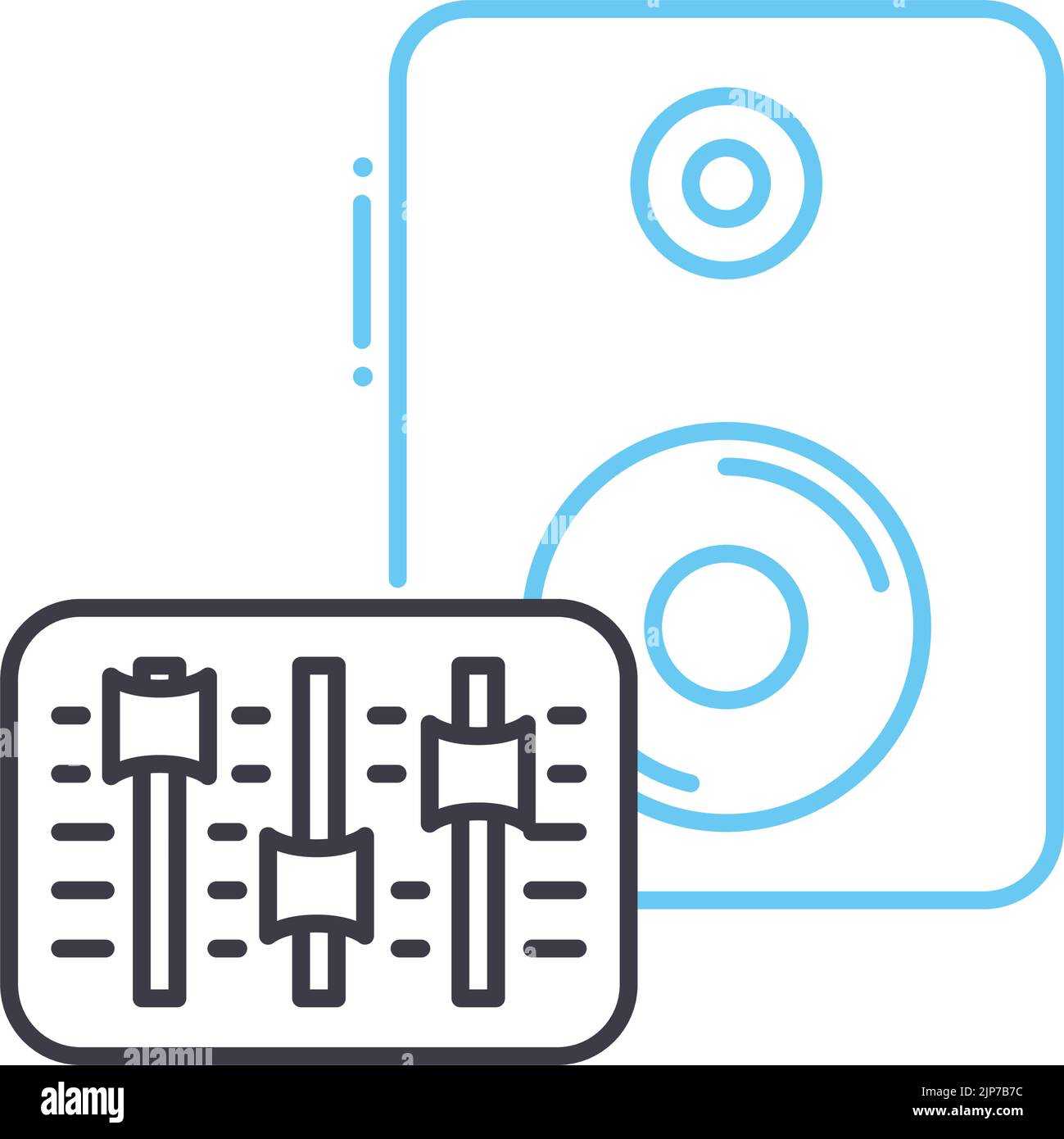 Medical gear icon outline Stock Vector Images - Alamy