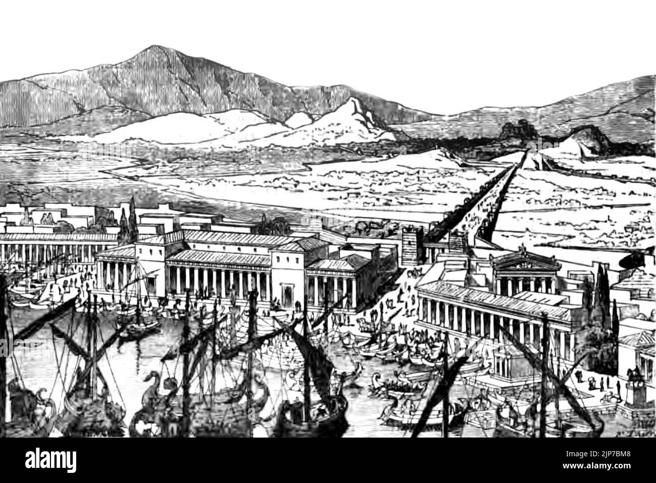 Long walls of athens hi-res stock photography and images - Alamy