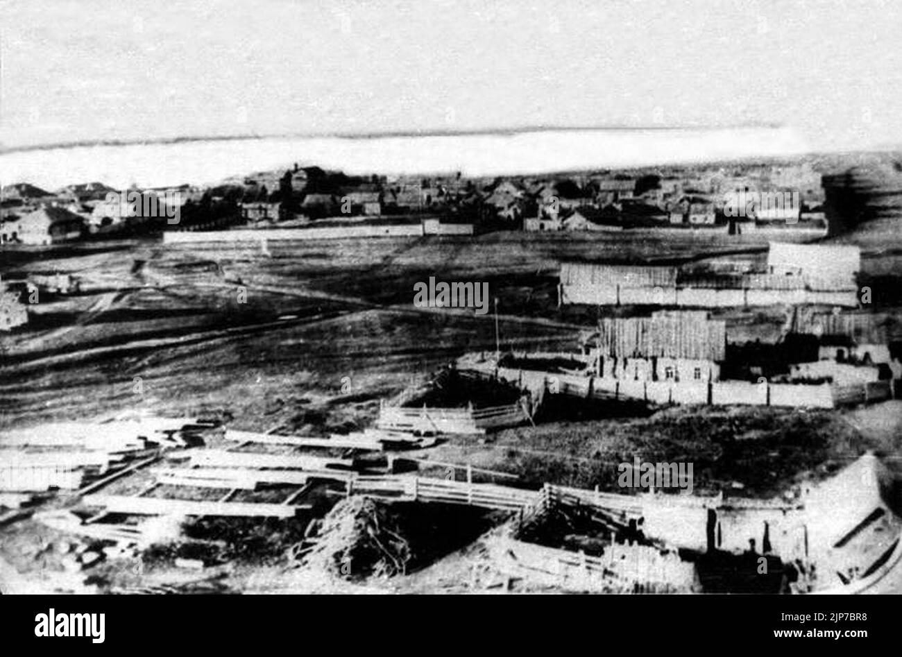 The place where the of Christ the Saviour (Samara) to be built Stock ...