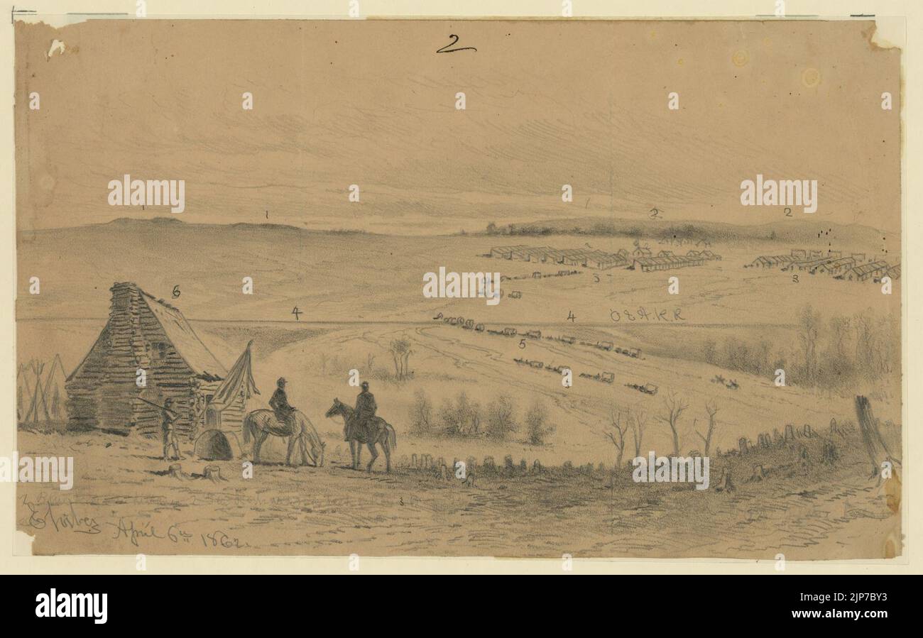 The plains of Manassas, looking towards the Bull Run Mountains, from ...