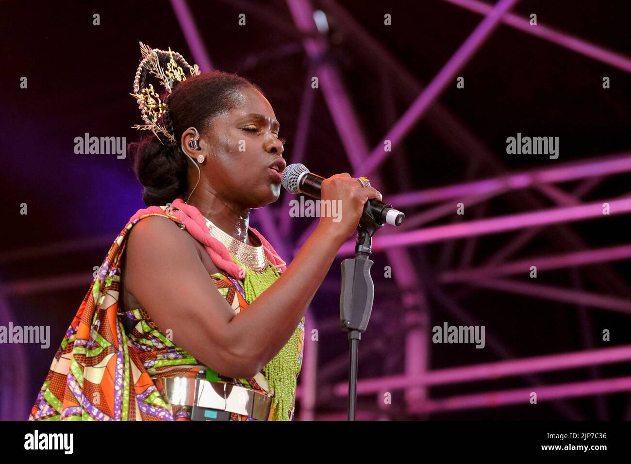 Winchester, UK, 14/08/2022, British-Nigerian singer and lyricist and ...
