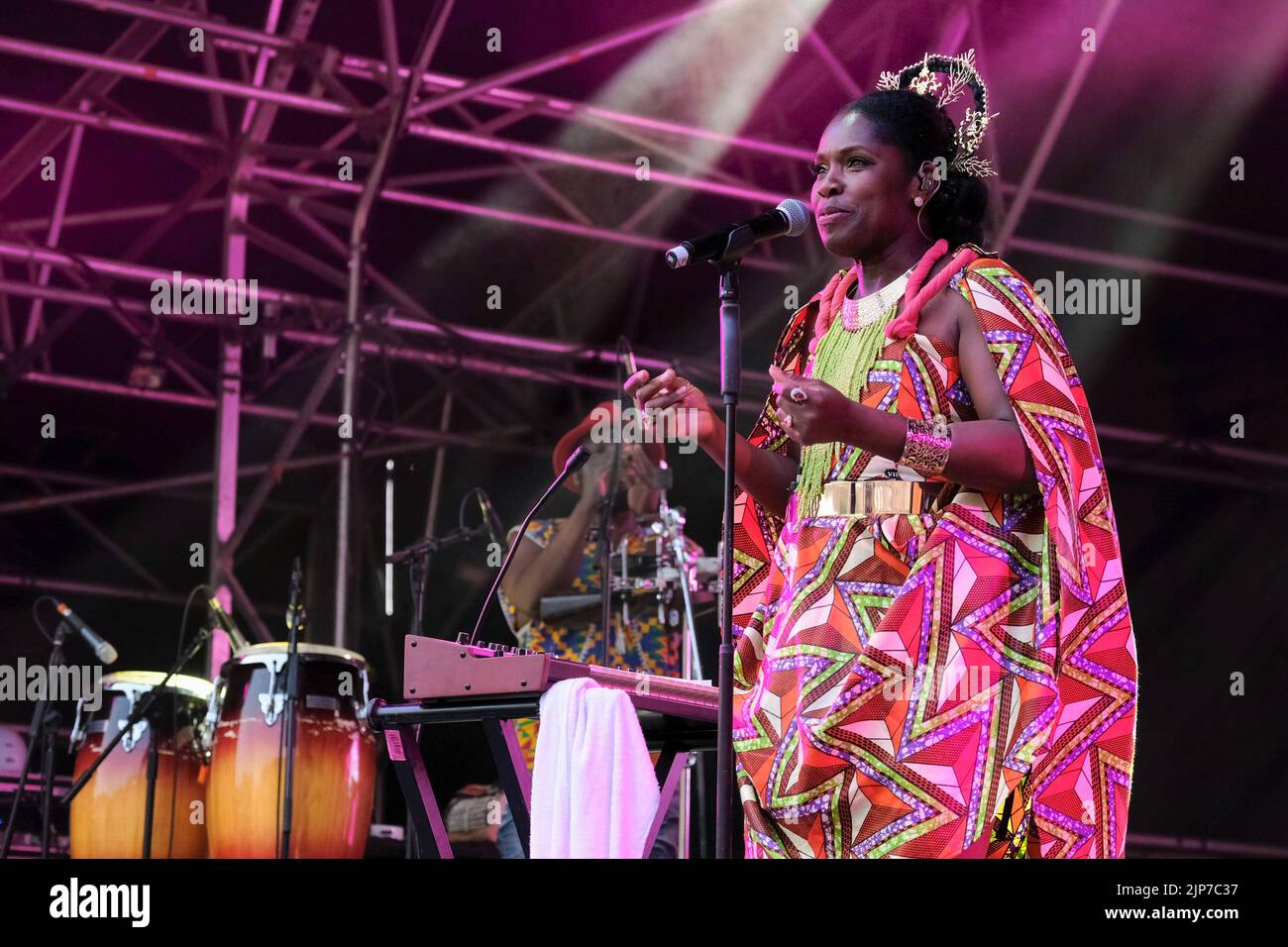 Winchester, UK, 14/08/2022, British-Nigerian singer and lyricist and ...
