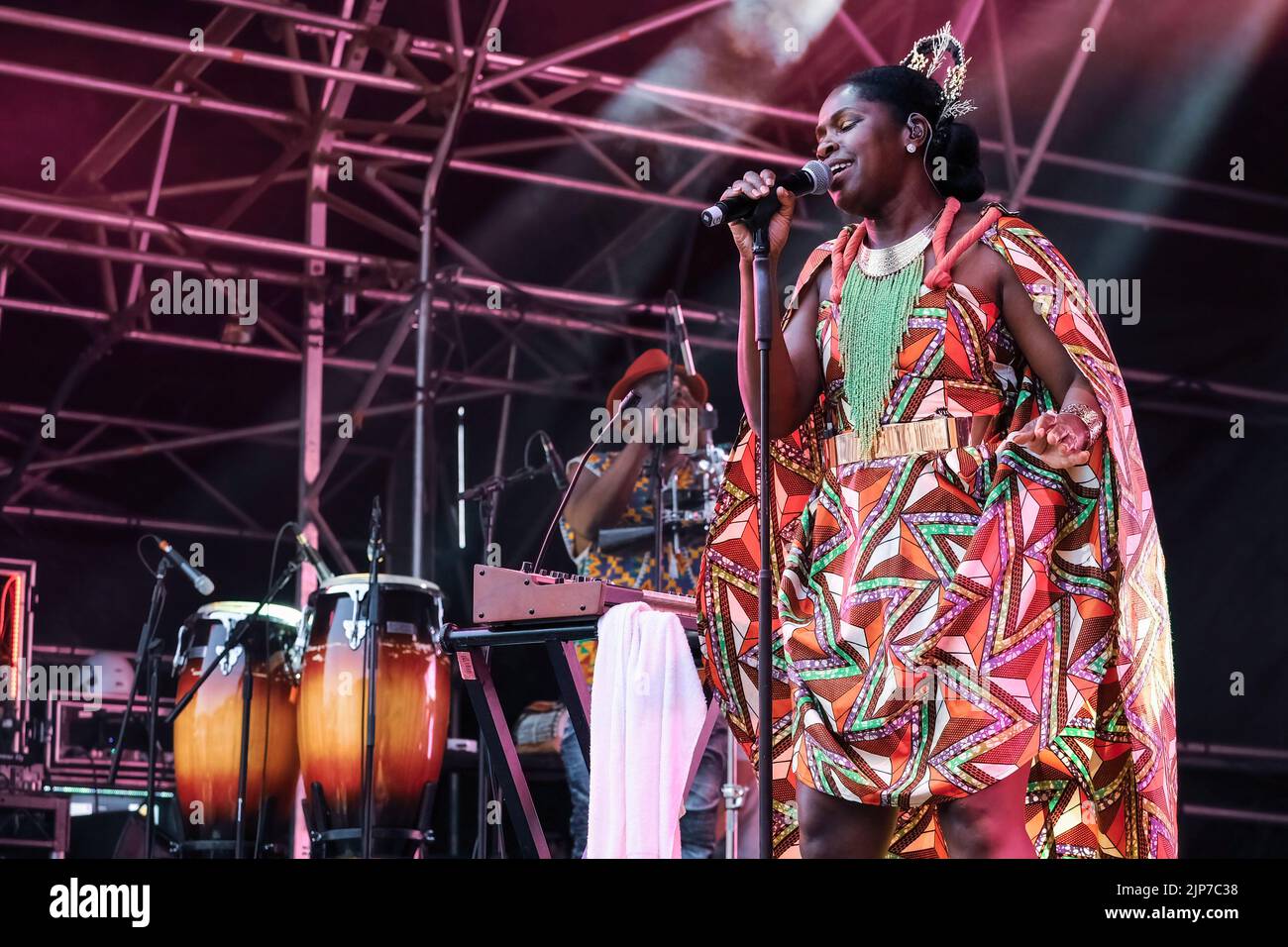 Winchester, UK, 14/08/2022, British-Nigerian singer and lyricist and ...