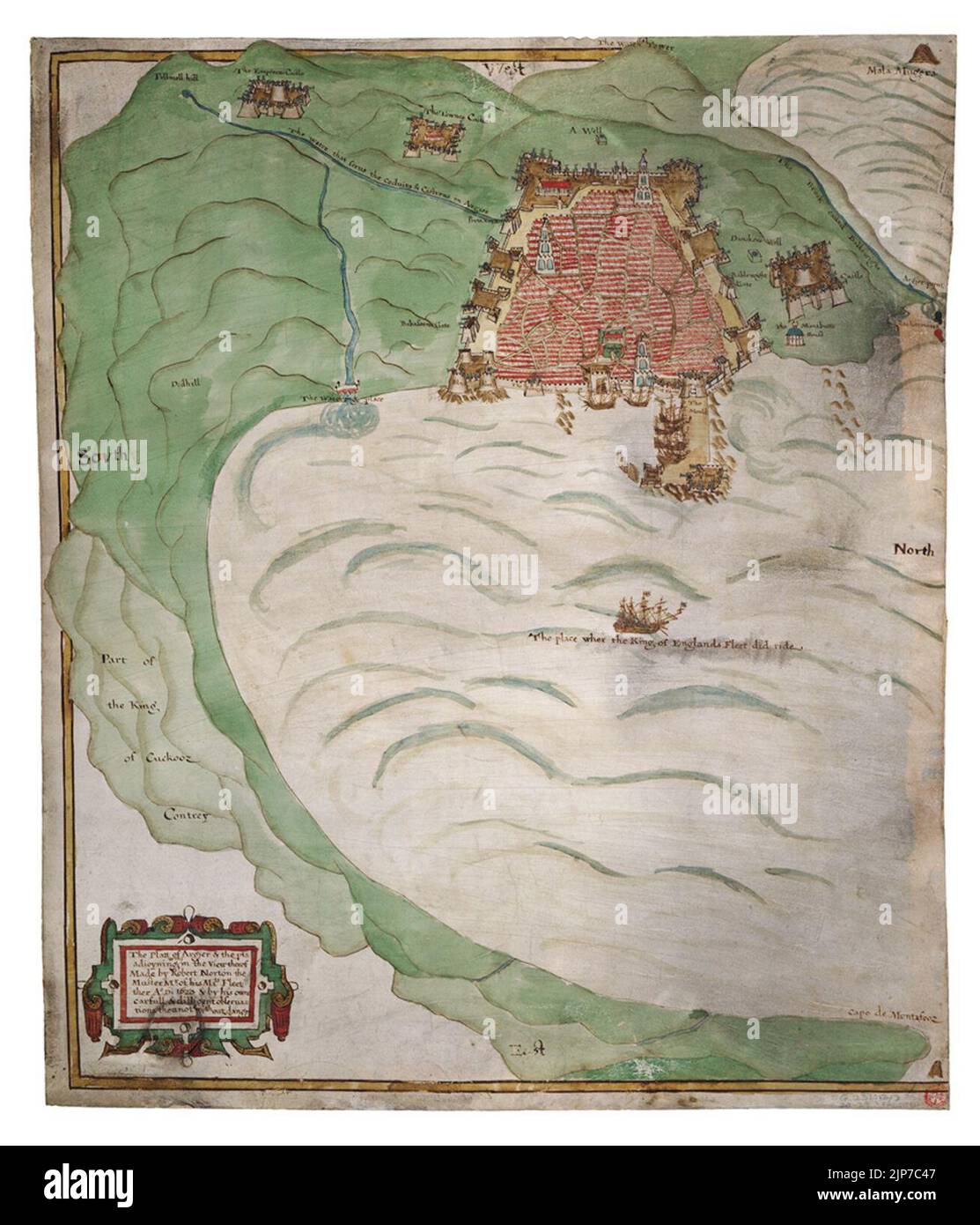 The platt of Argier and the parts adioyning wthin the view thereof Made ...