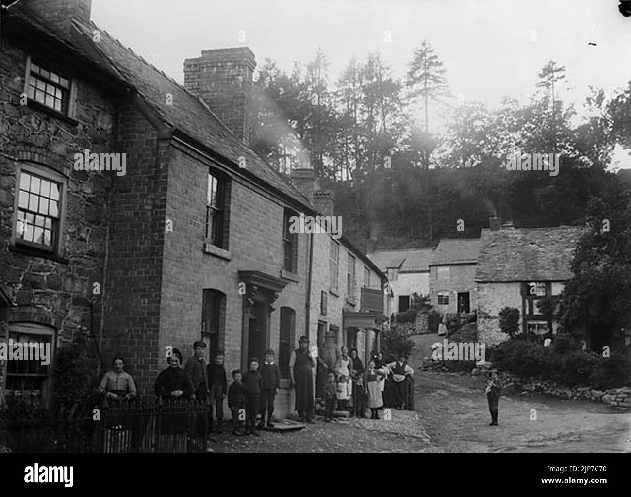 The Plough Inn, Llanrhaeadr-ym-Mochnant Stock Photo - Alamy