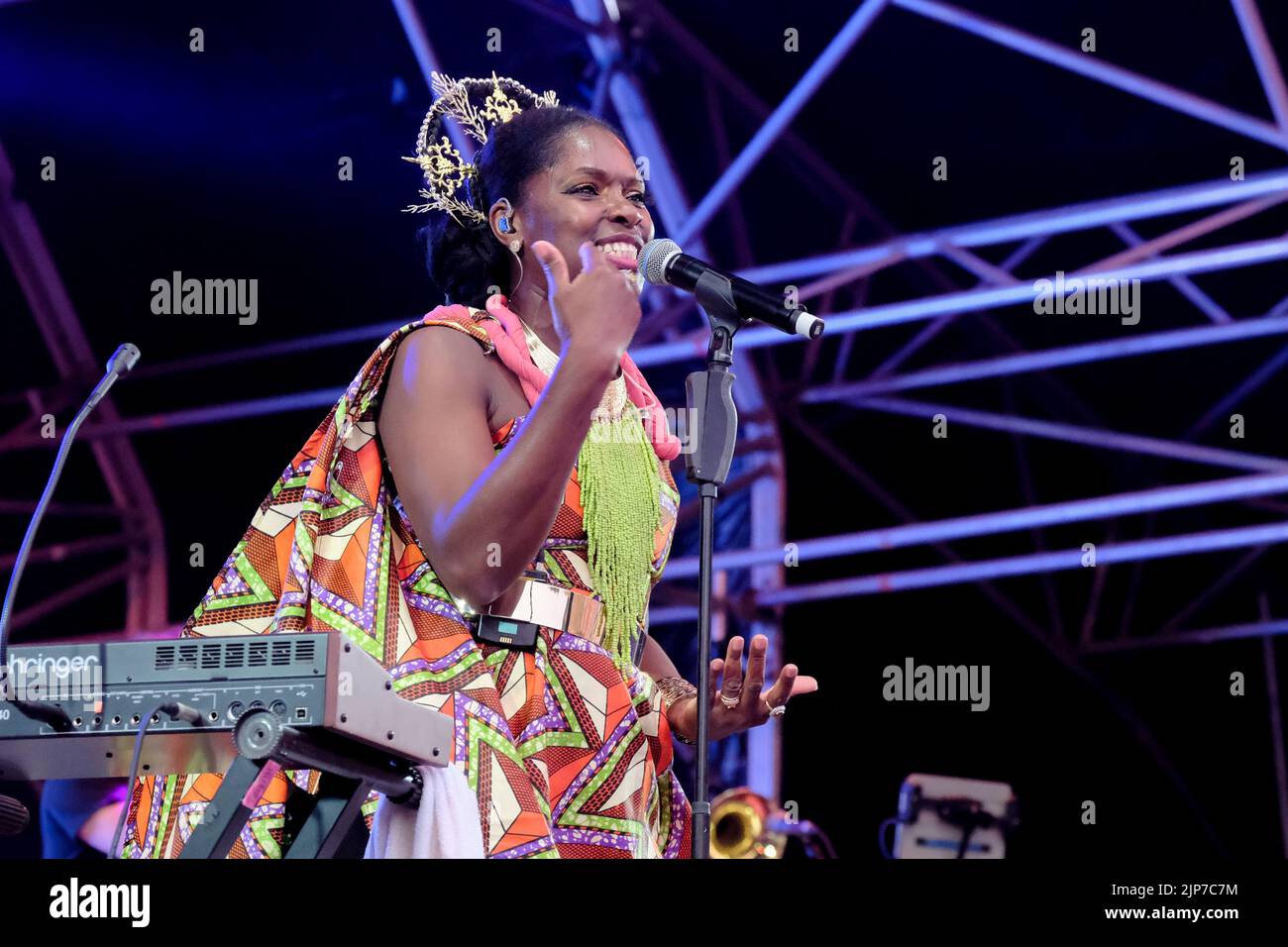 Winchester, UK, 14/08/2022, British-Nigerian singer and lyricist and ...