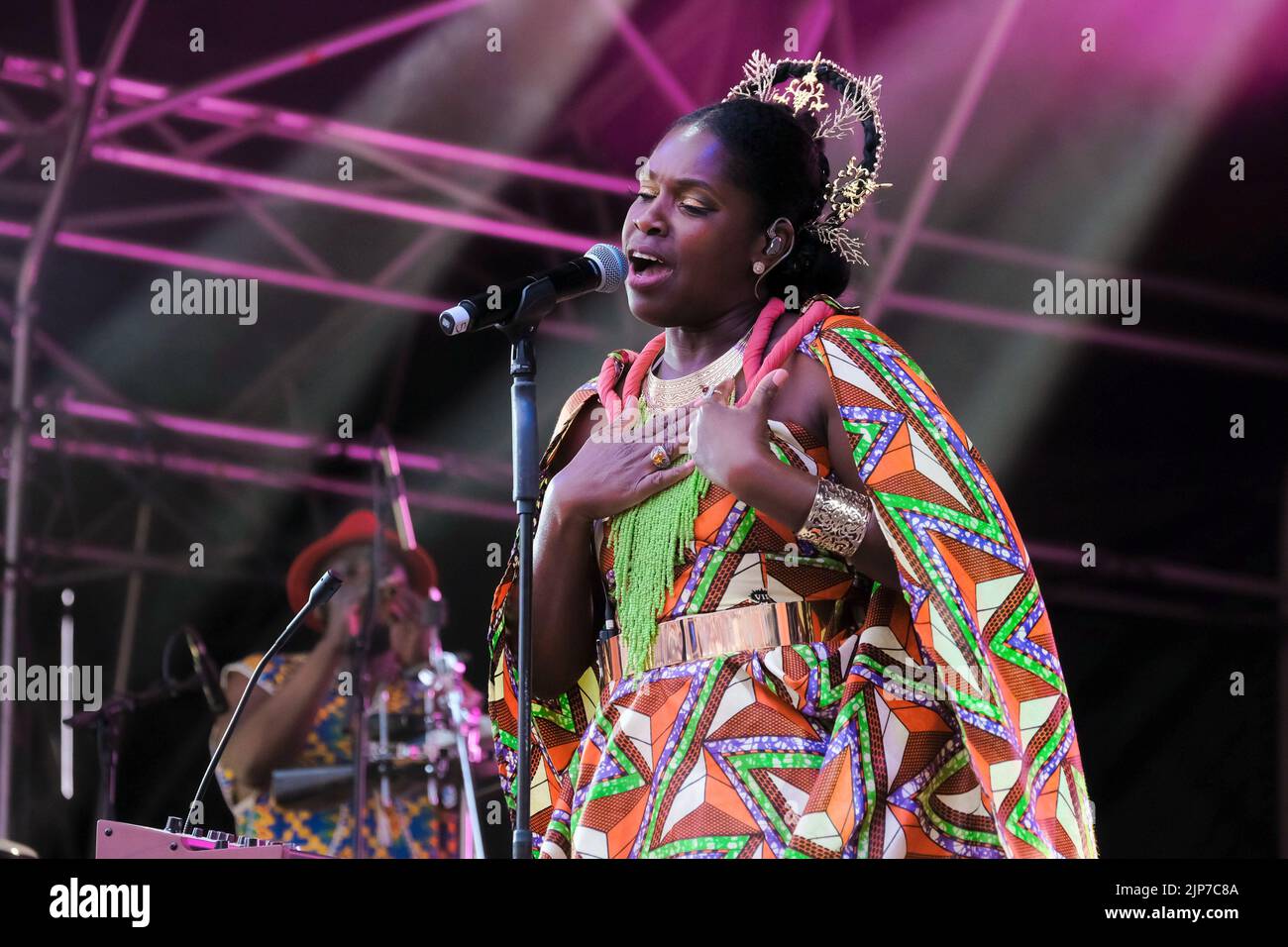 Winchester, UK, 14/08/2022, British-Nigerian singer and lyricist and ...
