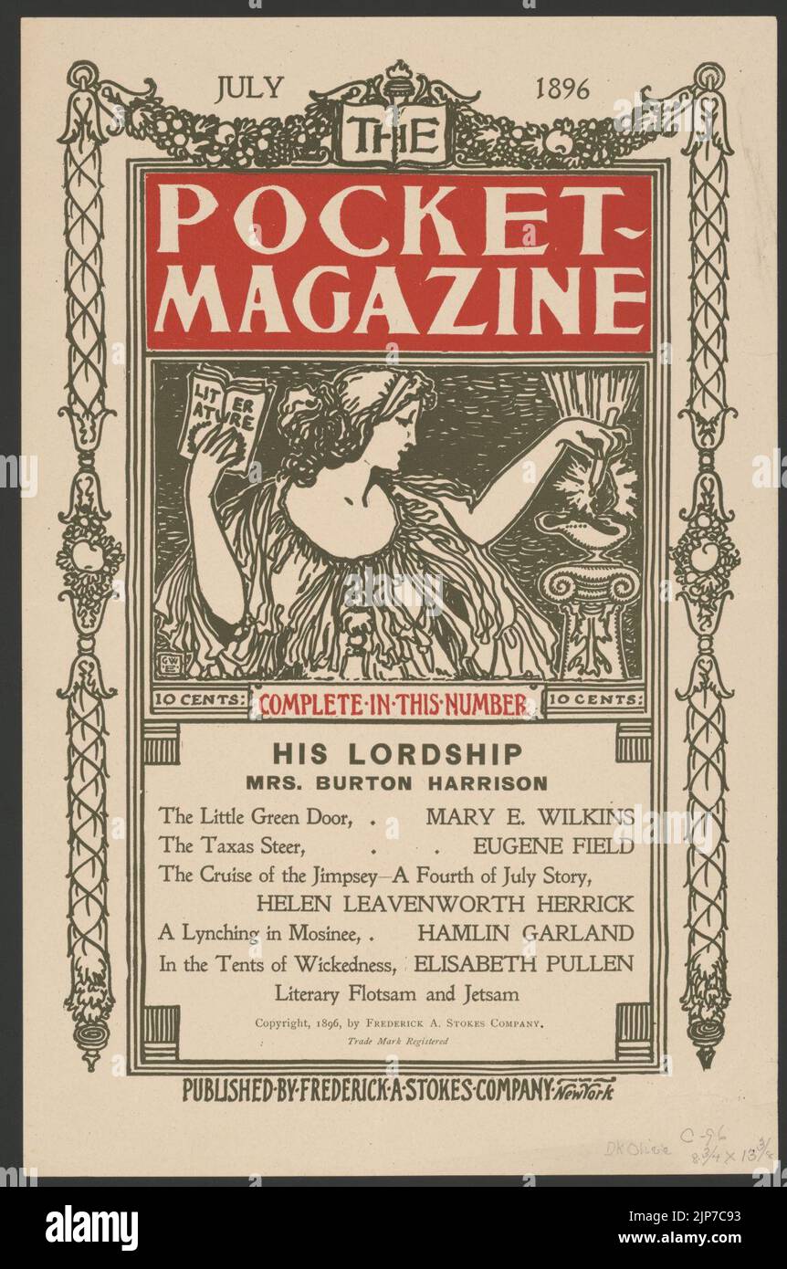 The Pocket magazine. July 1896. His lordship. Mrs. Burton Harrison ...