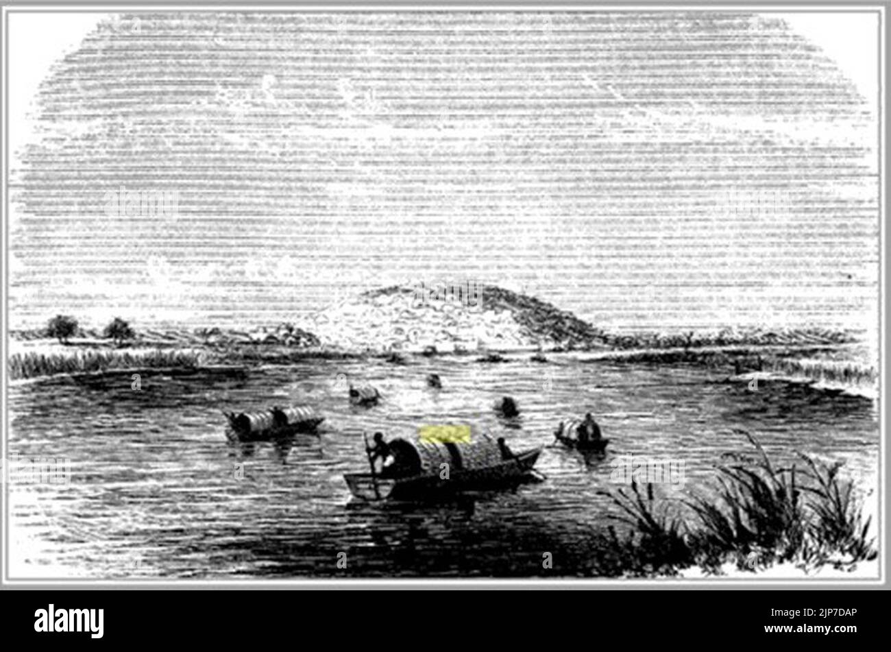 The port of Kabara by Heinrich Barth Stock Photo - Alamy