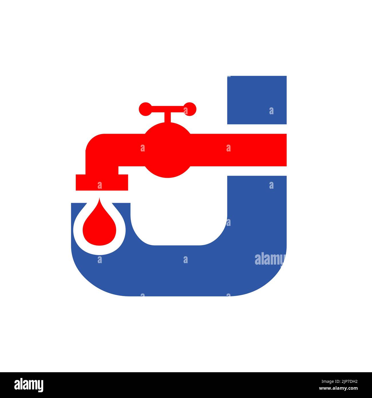 Letter J Plumber Logo Design. Plumbing Water with Letter J Logo ...