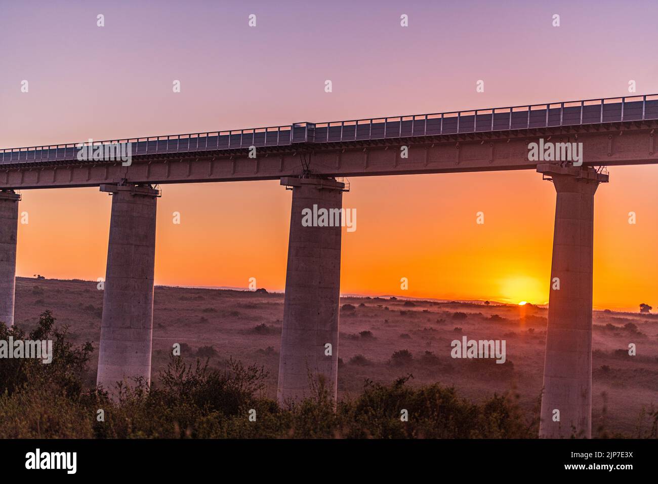 Nairobi National Park Kenya Railway Bridge Standard gauge railway ...