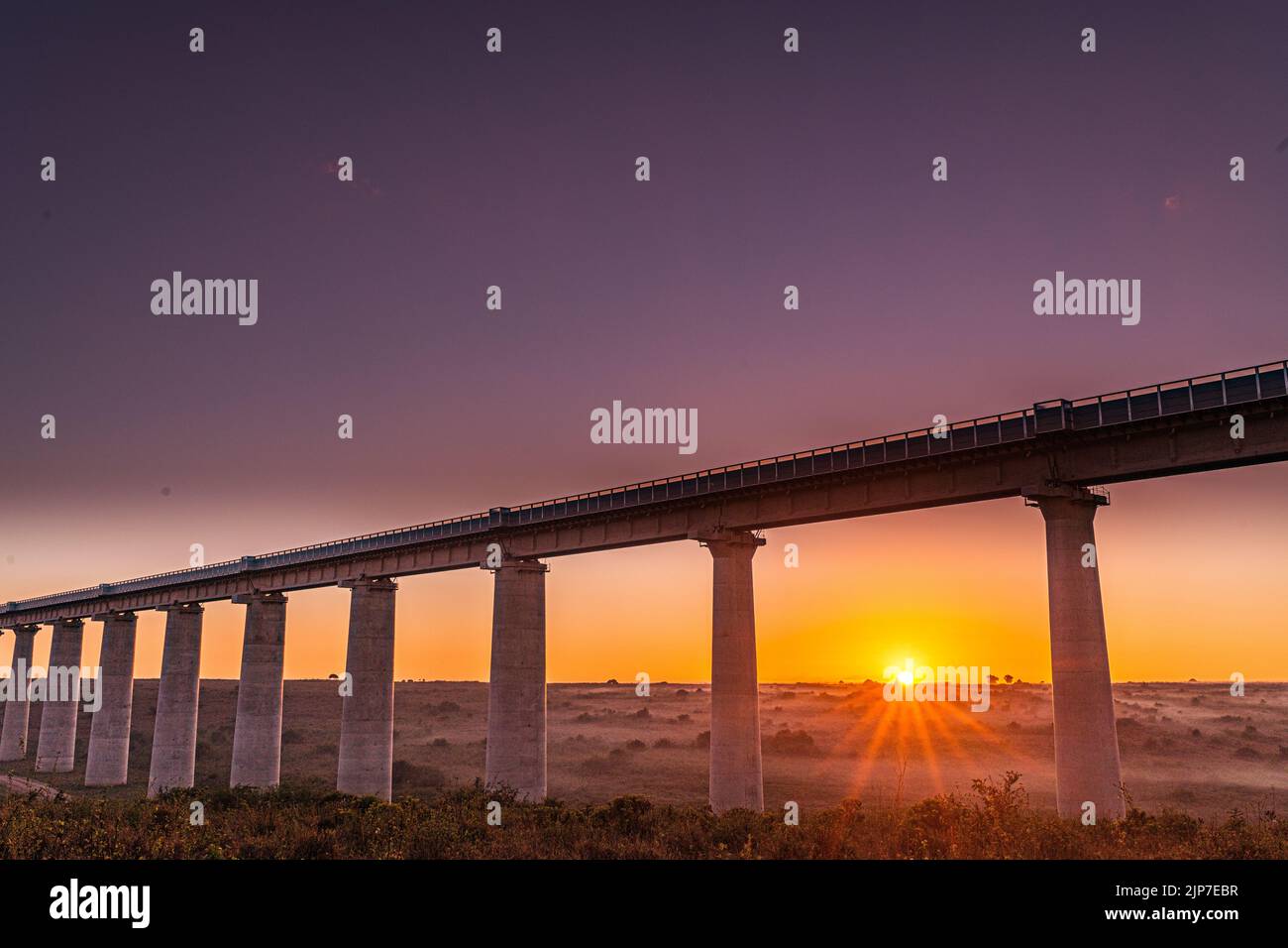 Nairobi National Park Kenya Railway Bridge Standard gauge railway ...