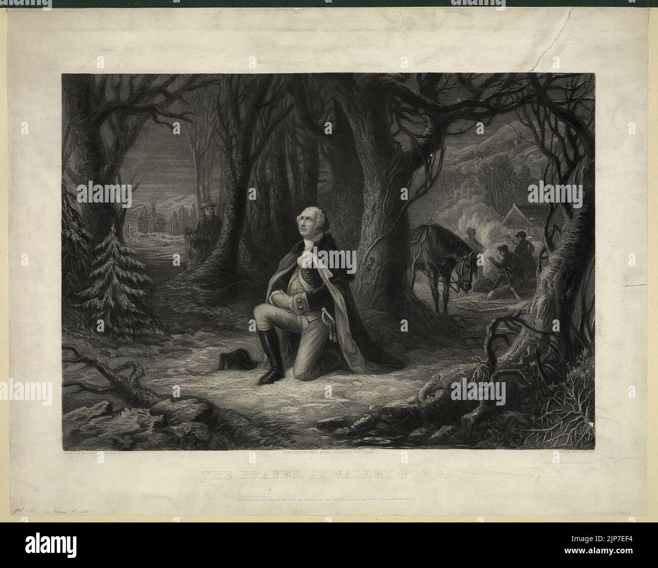 The prayer at Valley Forge - painted by H. Brueckner ; engd. by John C ...