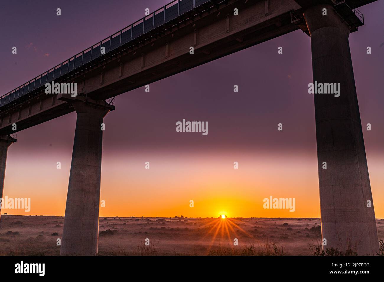 Nairobi National Park Kenya Railway Bridge Standard gauge railway ...