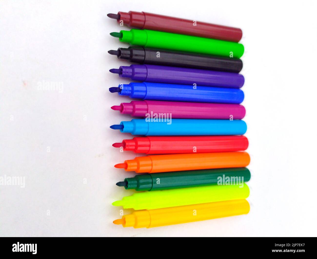 colorful marker isolated on white background Stock Photo - Alamy