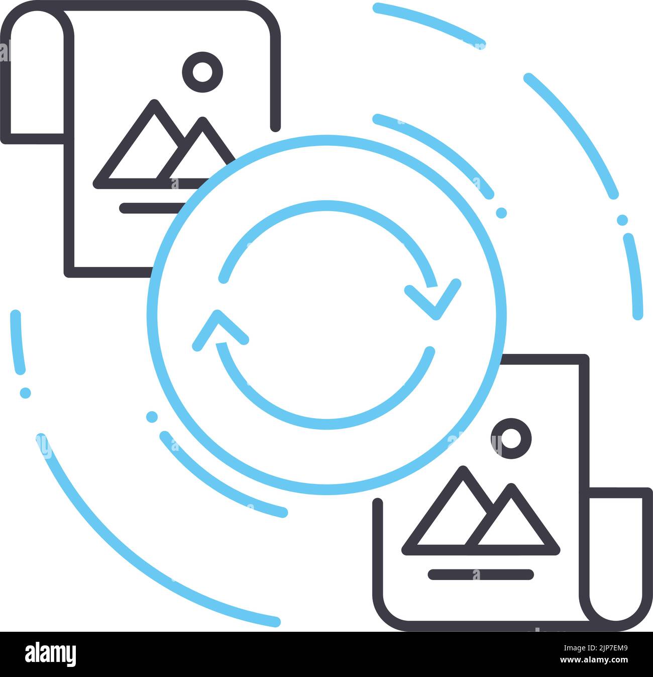 Data exchange symbol hi-res stock photography and images - Alamy