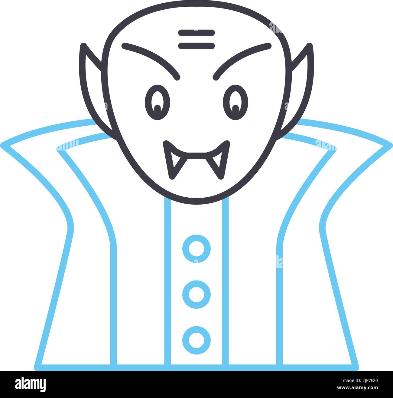 eye ball line icon, outline symbol, vector illustration, concept sign ...