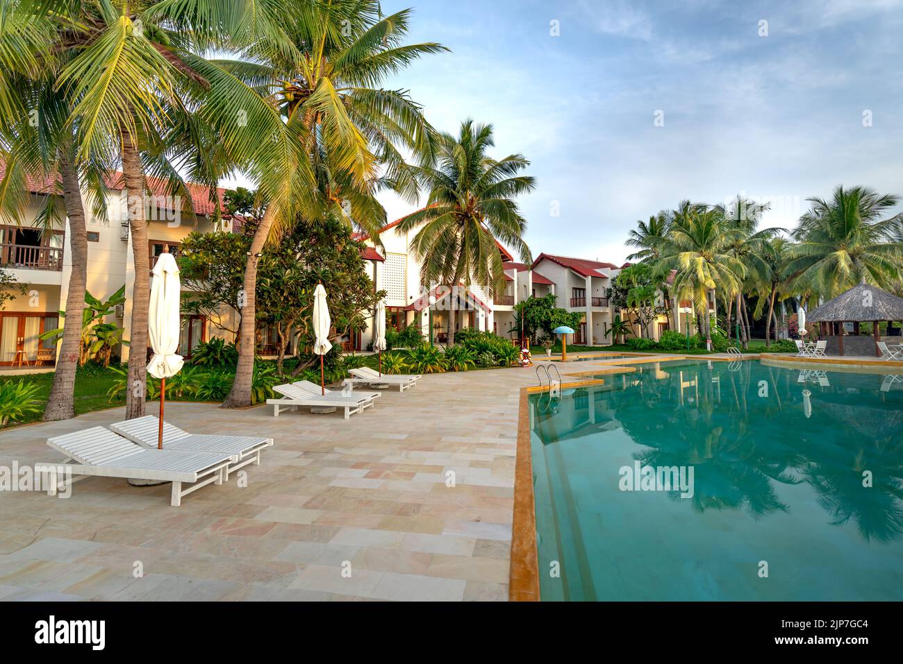 View of the swimming pool on the premises of 4-star Pax Ana resort in ...