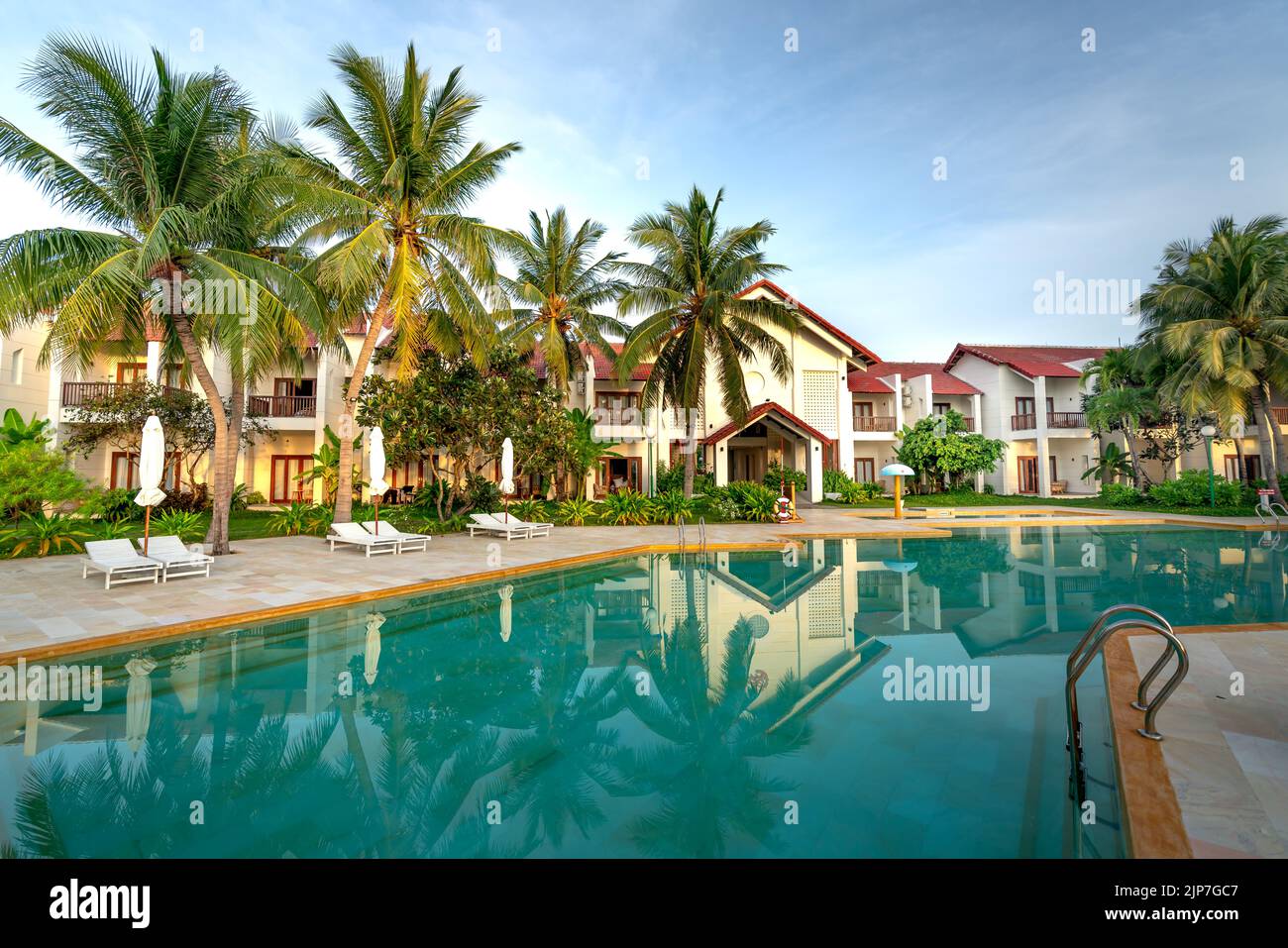 View of the swimming pool on the premises of 4-star Pax Ana resort in ...