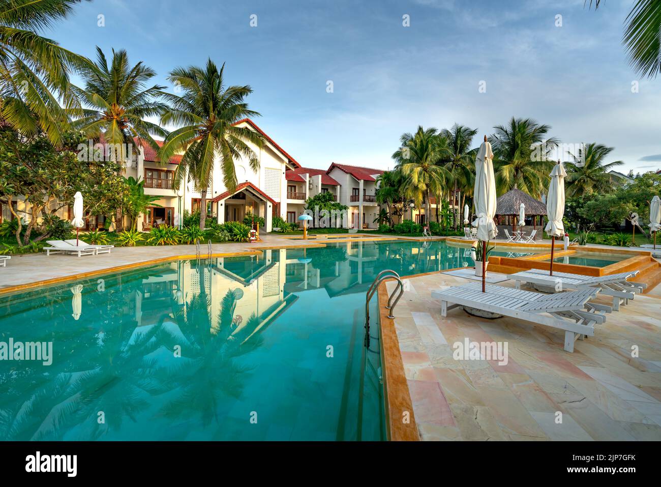 View of the swimming pool on the premises of 4-star Pax Ana resort in ...