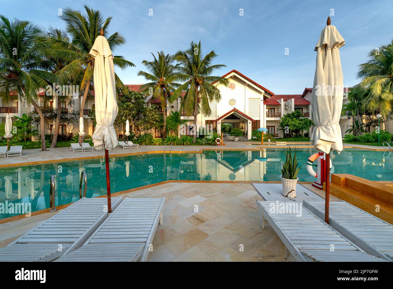 View of the swimming pool on the premises of 4-star Pax Ana resort in ...