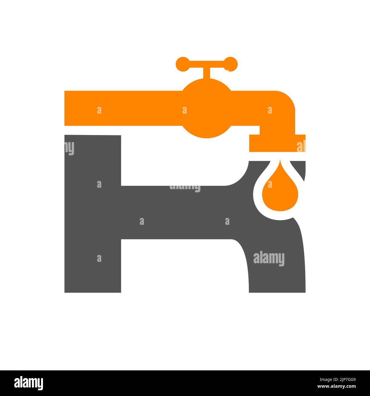 Letter R Plumber Logo Design. Plumbing Water with Letter R Logo ...