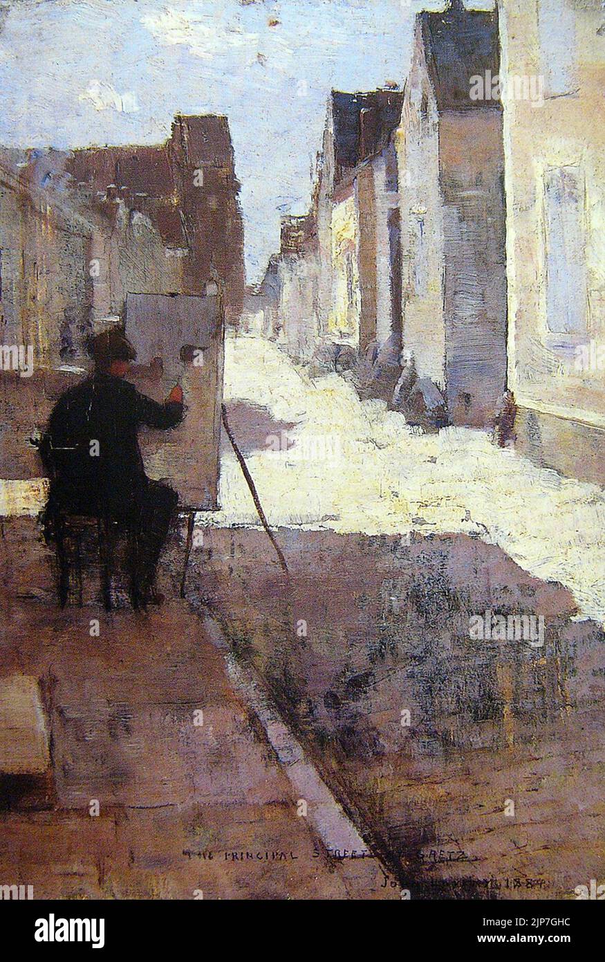 The Principal Street at Grez Stock Photo - Alamy