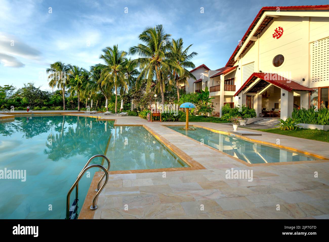 View of the swimming pool on the premises of 4-star Pax Ana resort in ...