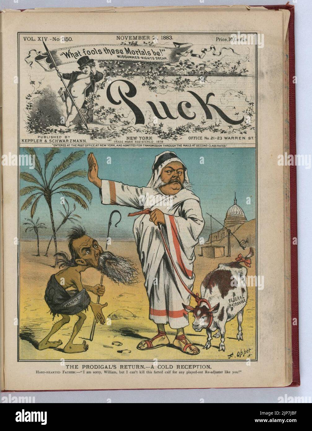 The prodigal's return - a cold reception - F. Opper Stock Photo - Alamy