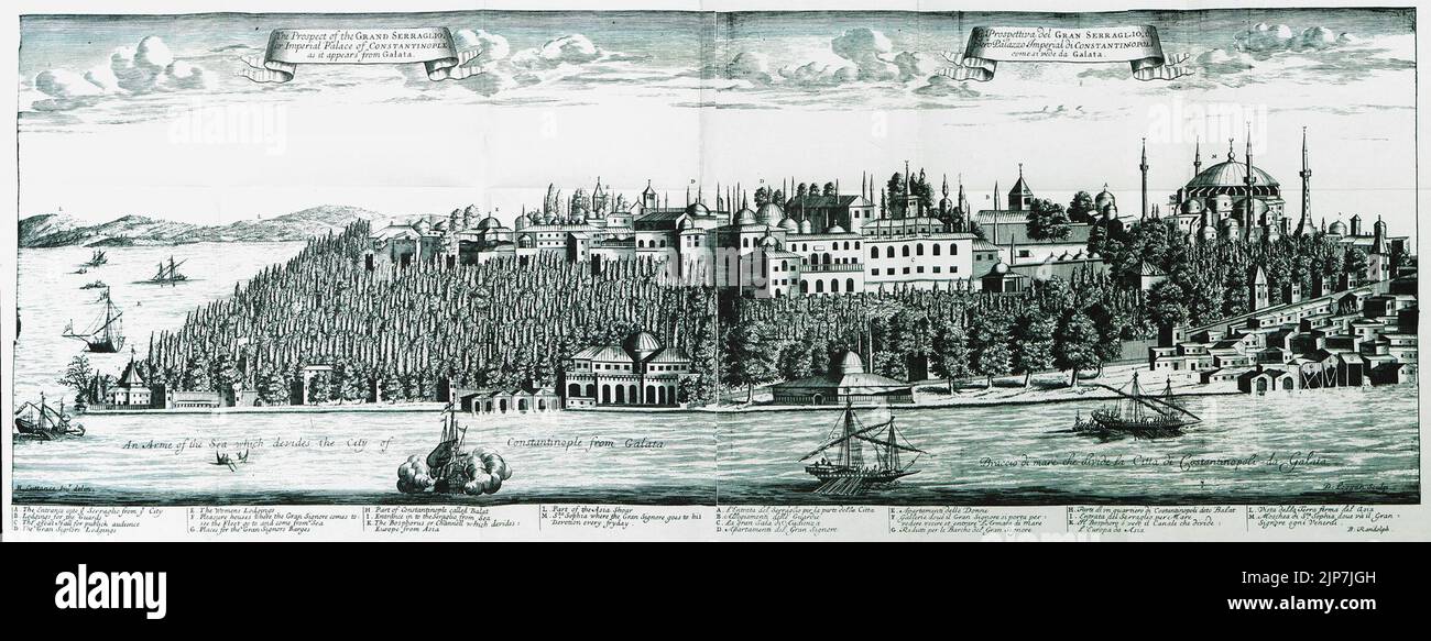 The prospect of the Grand Serraglio, or Imperial Palace of ...