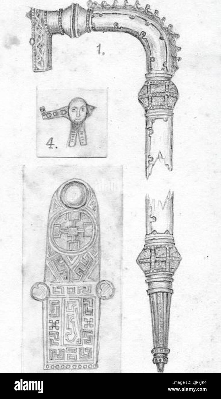 The Prosperous Crozier 1851 drawing Stock Photo - Alamy