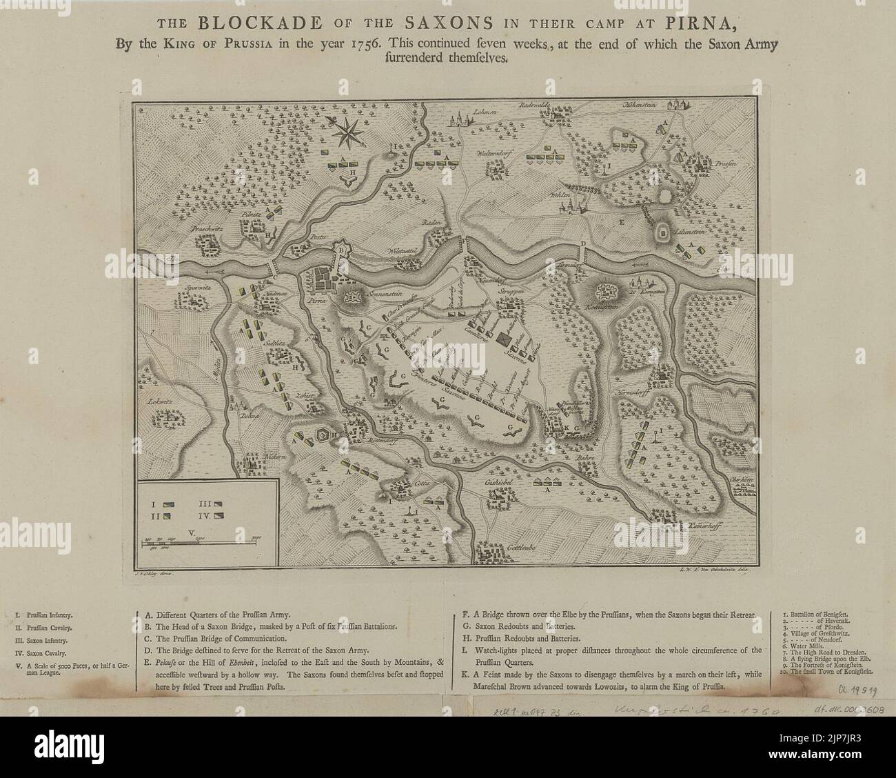 The Prussian Siege and Attack of Pirna in Saxony 1756 s Stock Photo - Alamy