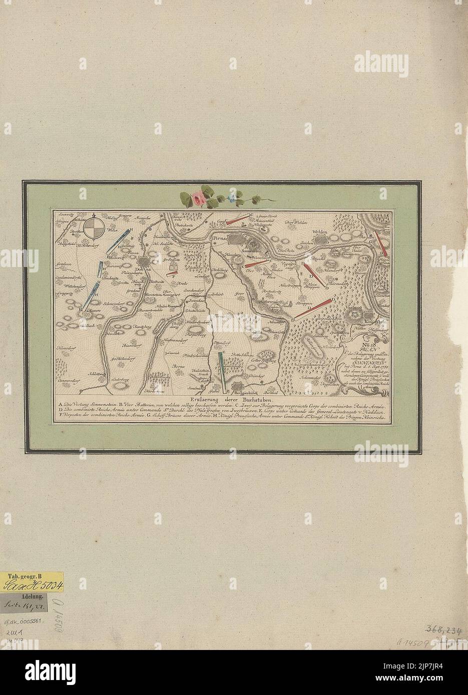 The Prussian Siege and Attack of Pirna in Saxony 1756 r Stock Photo - Alamy