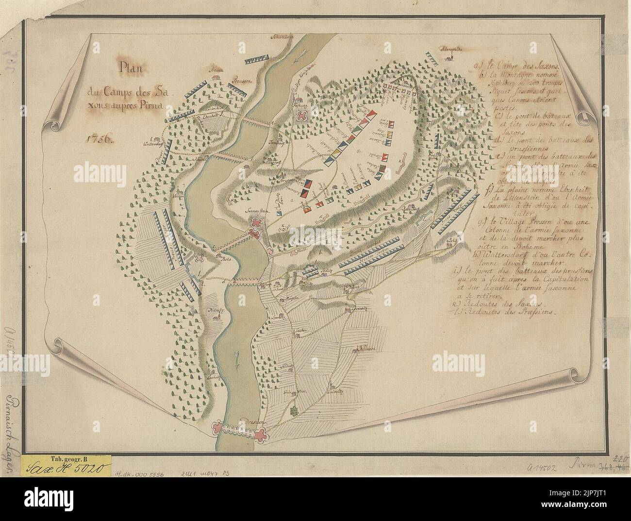 The Prussian Siege and Attack of Pirna in Saxony 1756 h Stock Photo - Alamy