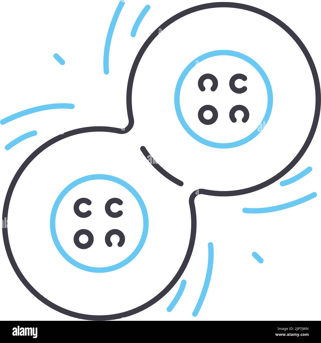 Cell division microscope Stock Vector Images - Alamy