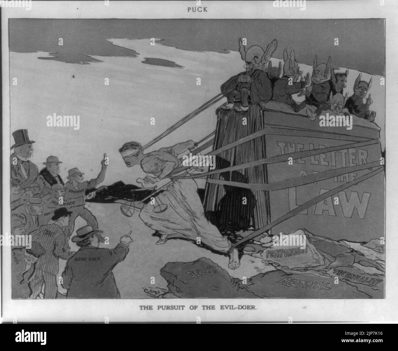 The pursuit of the evil-doer Stock Photo - Alamy