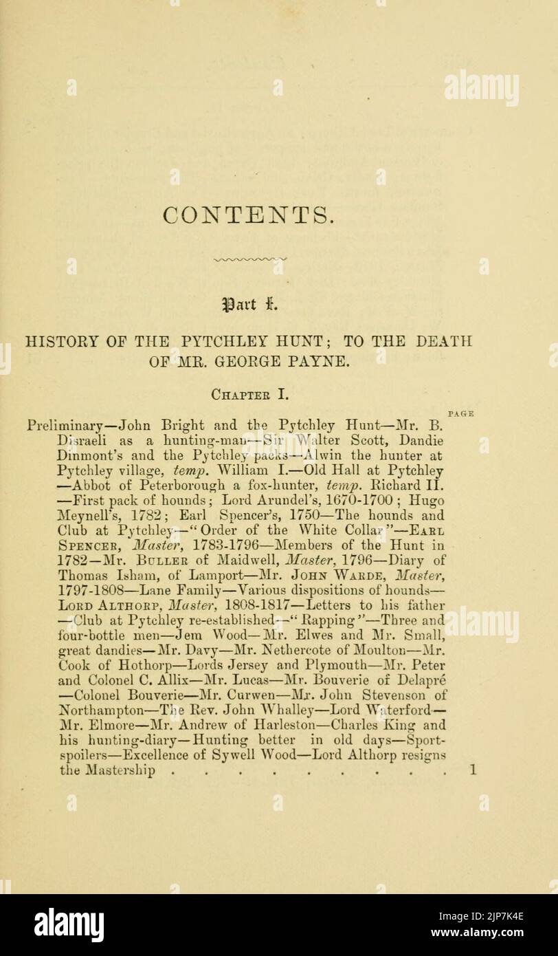 The Pytchley Hunt Stock Photo - Alamy