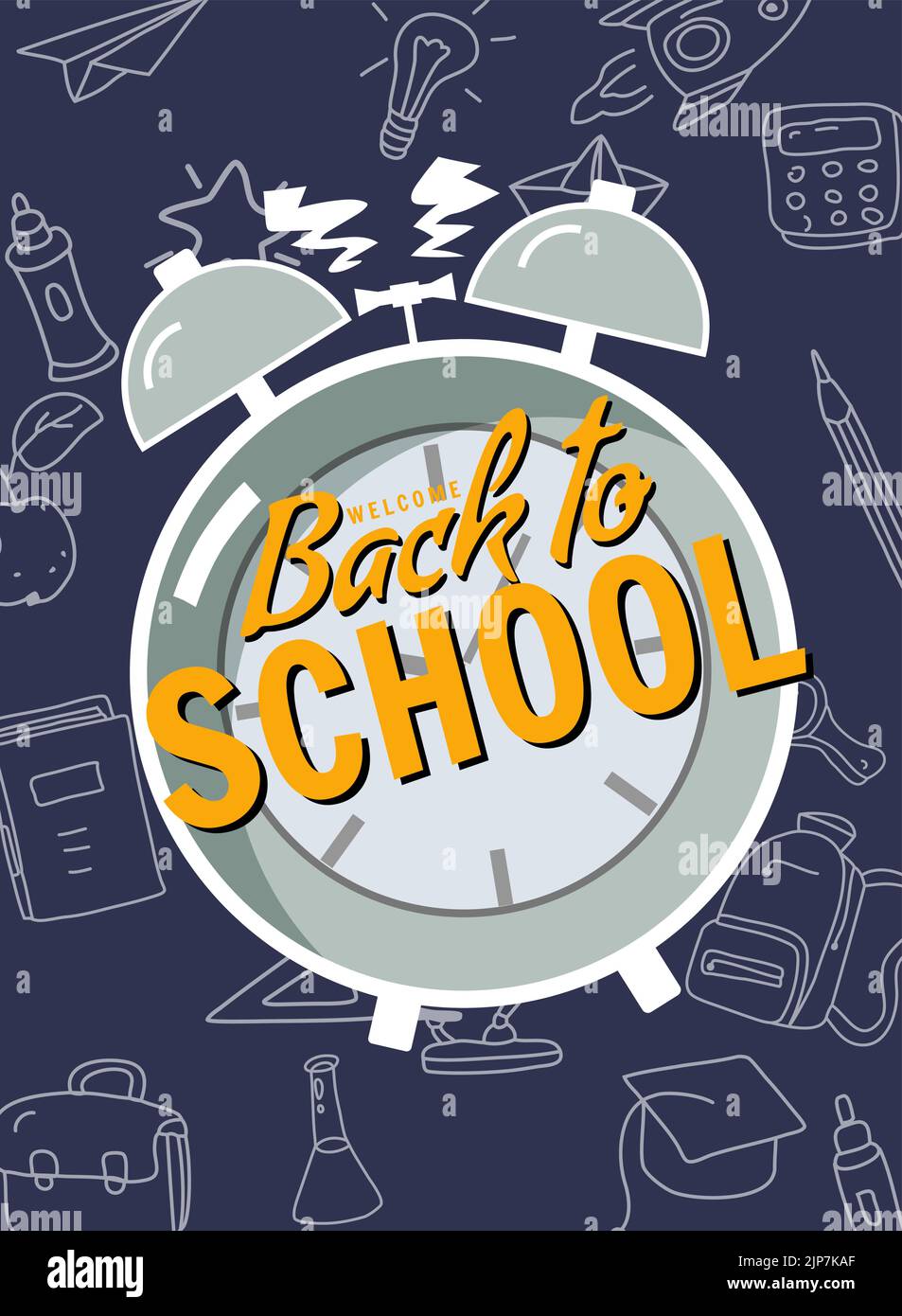 Alarm clock pencil Stock Vector Images - Alamy